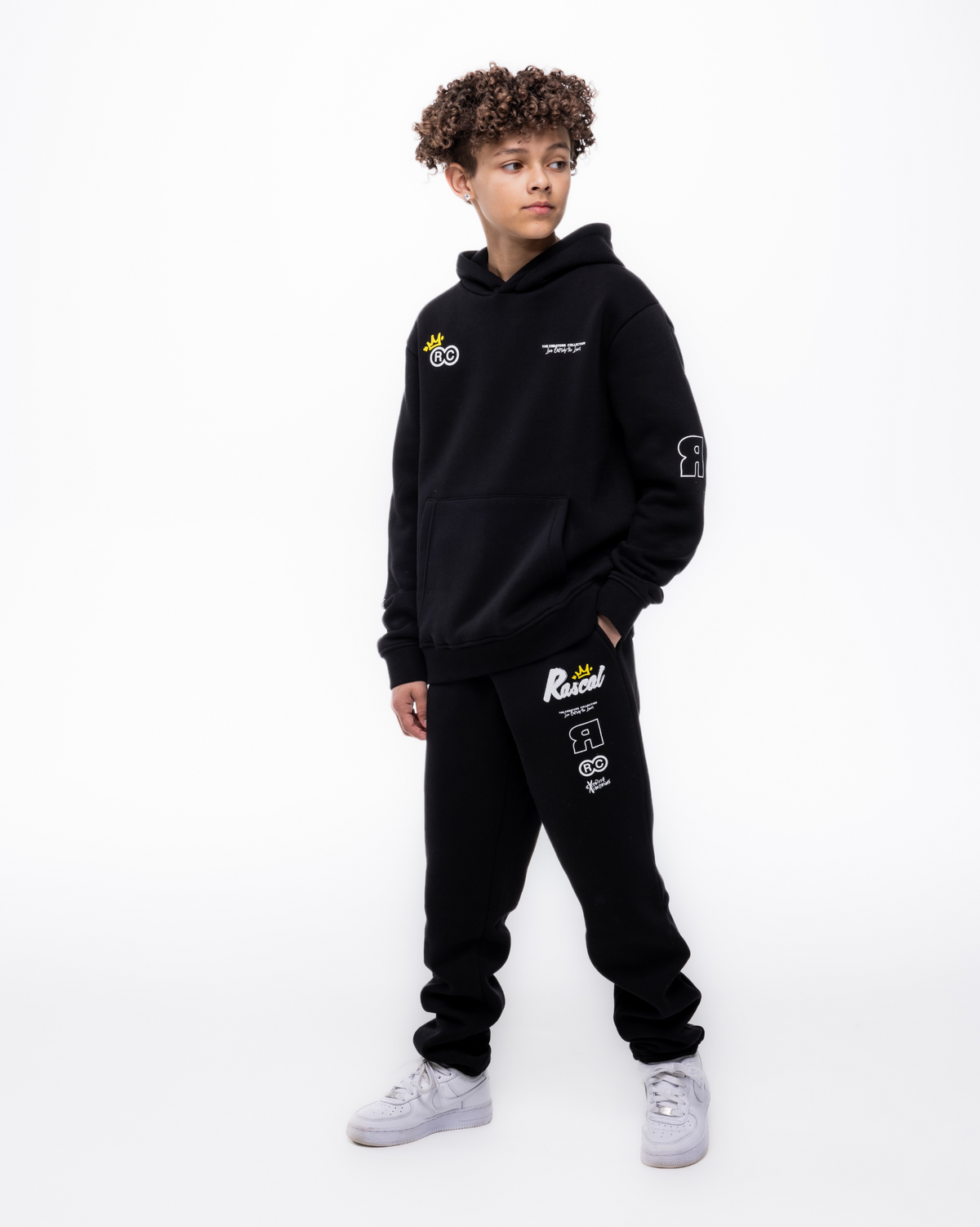 Rascal Junior Black Joggers