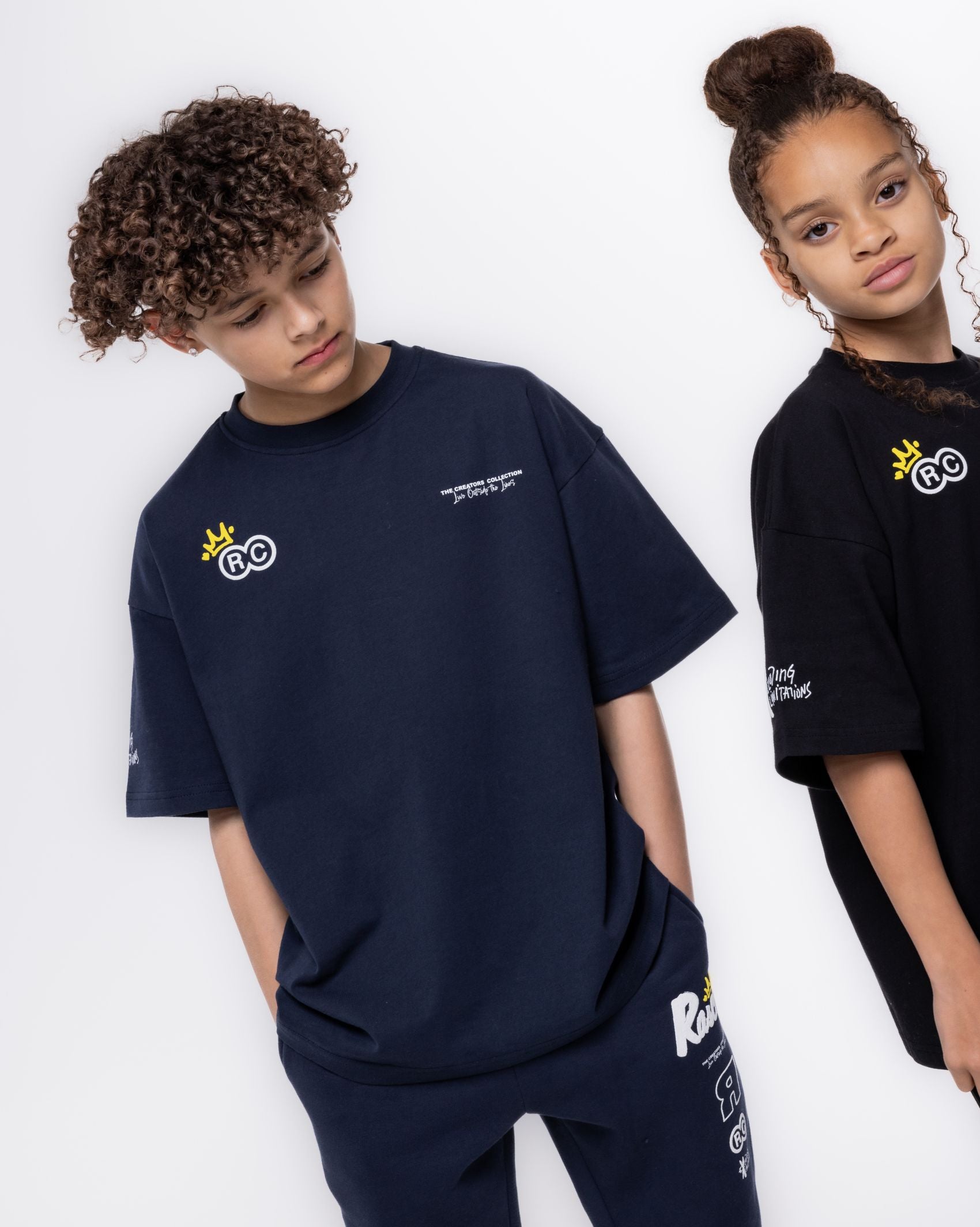 Rascal Kids Oversized T-shirt In Navy