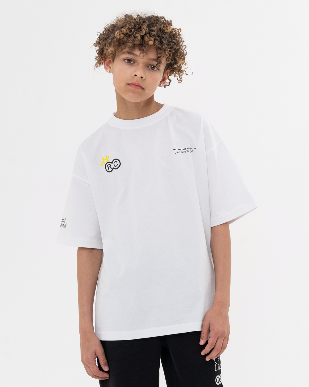 Rascal Oversized T-shirt In White & Black