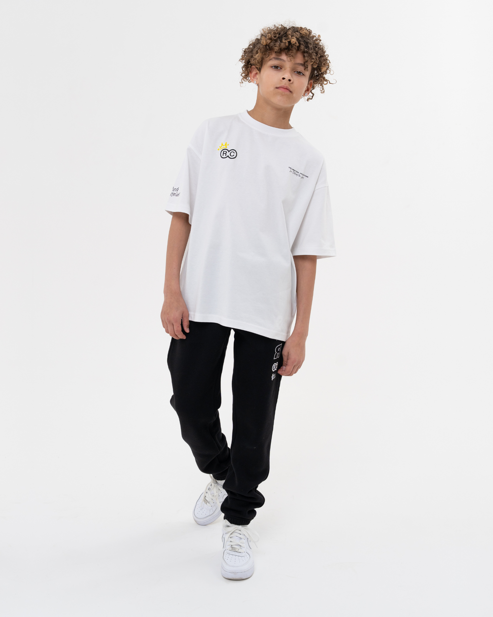 Rascal Oversized T-shirt In White & Black
